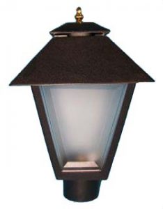 Polypropylene 10.5″ x 18″ Lantern Post Light - Primelite Manufacturing